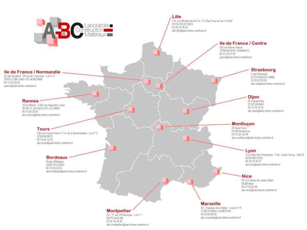 Implantations - ABC Laboratoire Construction